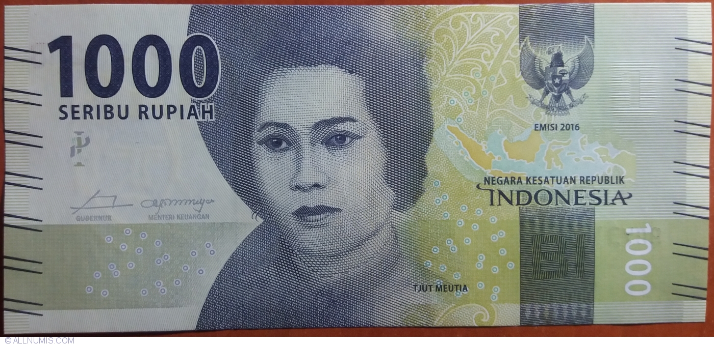 1000 Rupiah 2016 2016 2016 Issue 1000 Rupiah Indonesia Banknote 1000 Rupiah 2016 2016 2016 Issue 1000 Rupiah Indonesia Banknote