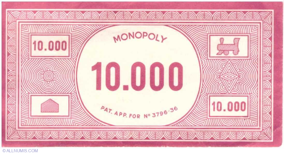 10000 Monopoly 1 Fantasy Banknotes Banknote 13166 10000 Monopoly 1 Fantasy Banknotes Banknote 13166