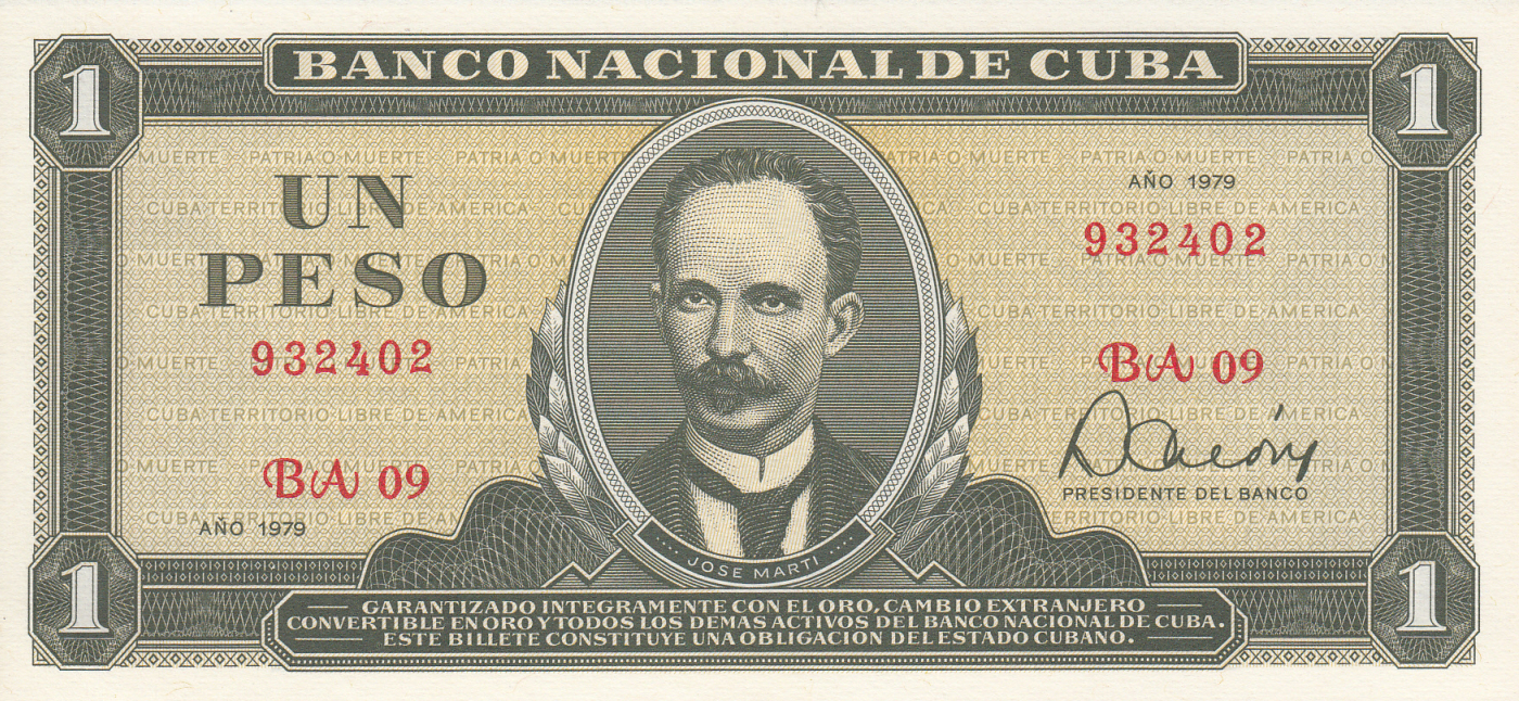 1 Peso 1979 1967 1988 Issue 1 Peso Cuba Banknote 10026 1 Peso 1979 1967 1988 Issue 1 Peso Cuba Banknote 10026