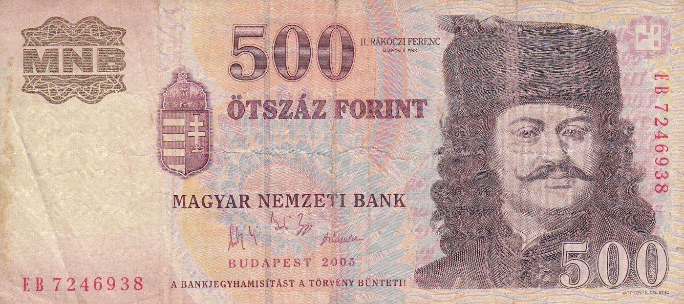 500 Forint 2005 1998 2013 Issues 500 Forint Hungary Banknote 8696